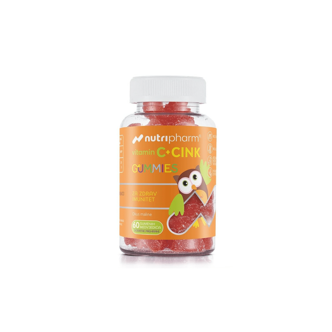 Nutripharm® Vitamin C + cink Gummies - inPharma